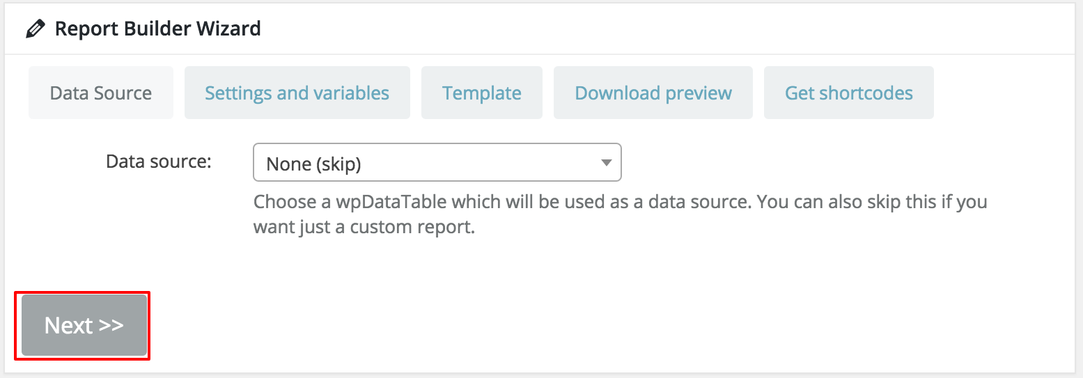 Create A Report In Wordpress Without A Source Wpdatatable Report Builder